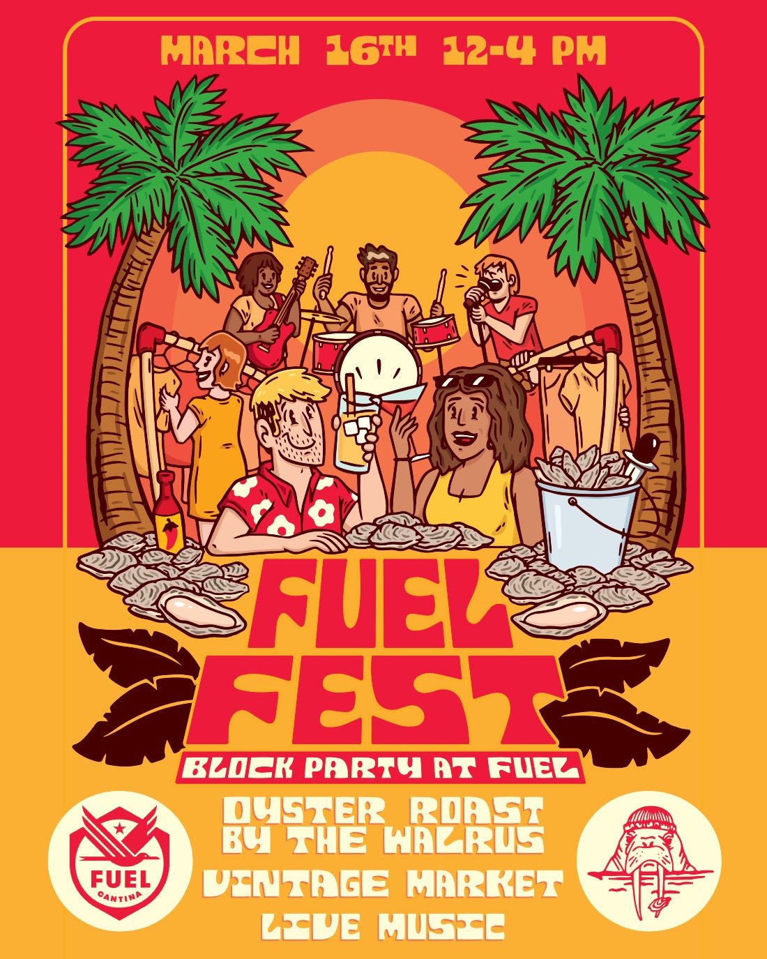 Fuel Fest Oyster Roast/Vintage Vendor Market, Fuel Cantina, Charleston ...