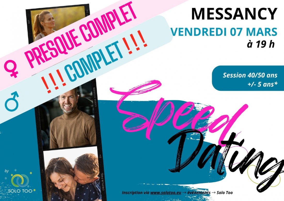 Speed dating 40 / 50 ans +/- 5 ans - MESSANCY, Théâtral restaurant ...