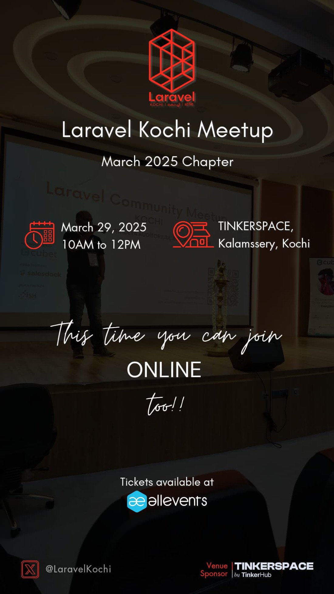 Laravel Kochi Meetup - March 2025 Chapter, Tinkerspace, Kochi, 29 March 2025 | AllEvents