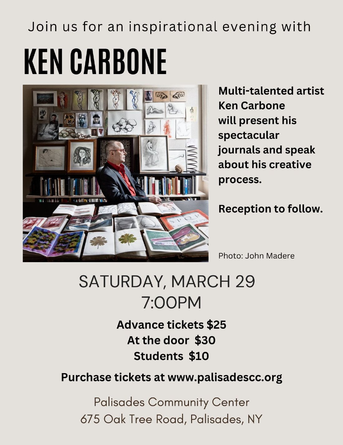 An evening with artist Ken Carbone- Spectacular Journals!, Palisades ...