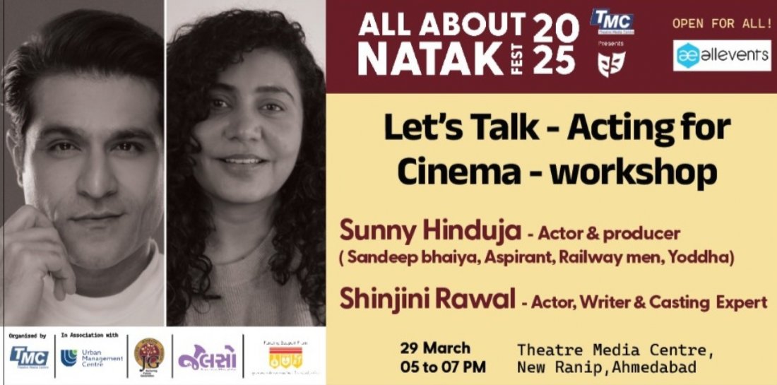 Let’s Talk: Acting for Cinema – Workshop with Sunny Hinduja & Shinjini ...