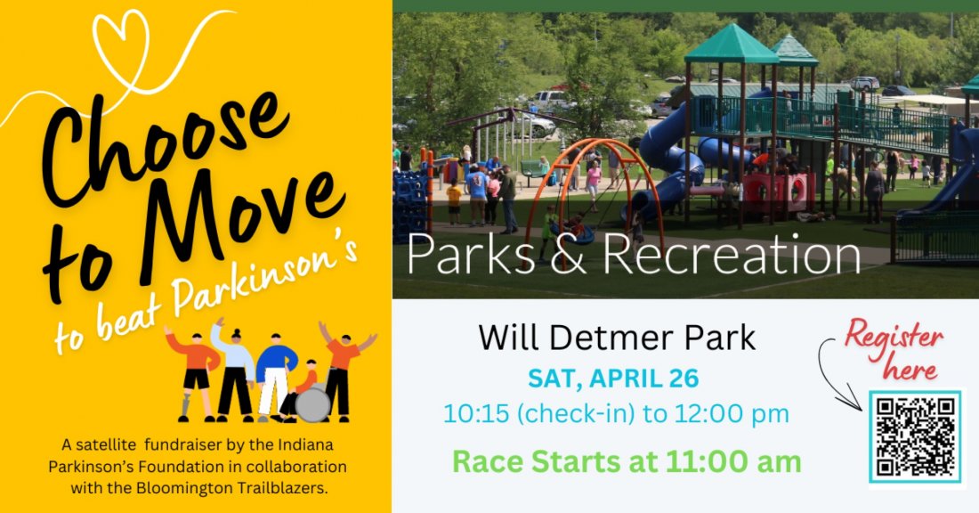 Choose to Move to Beat Parkinsons!, Will Detmer Park, Bloomington, 26 ...