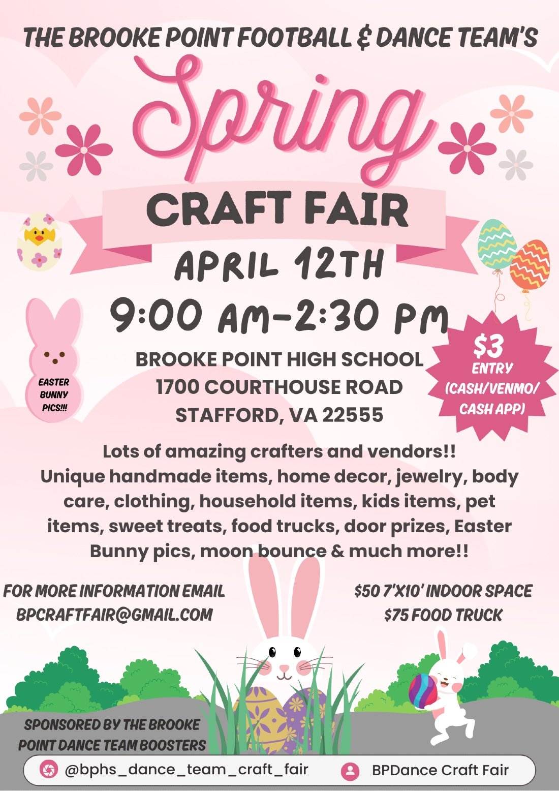 THE BROOKE POINT FOOTBALL & DANCE TEAMS SPRING CRAFT FAIR, Brooke Point ...