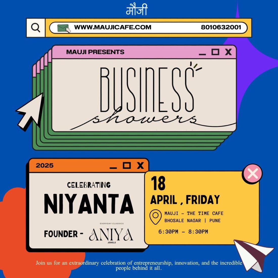 Business Shower at Mauji, Mauji - The Time Cafe, Pune, 18 April 2025 ...