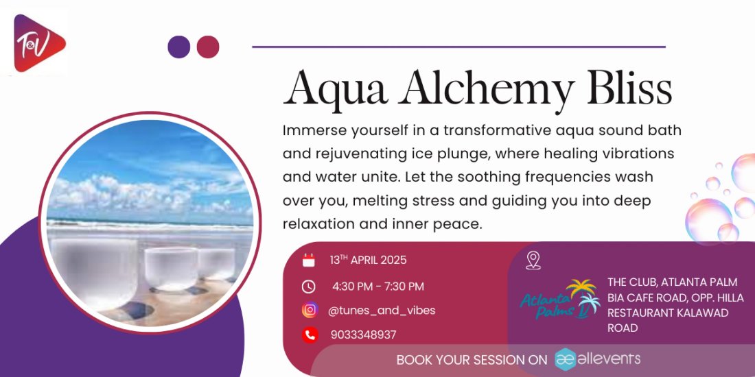 Aqua Alchemy Bliss, Atlanta Palm, Rajkot, 13 April 2025 | AllEvents