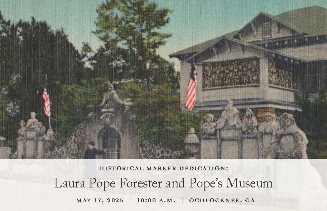Historical Marker Dedication: Laura Pope Forester and Popes Museum ...