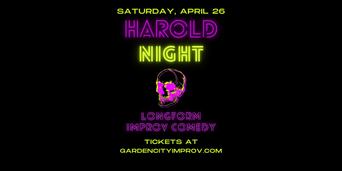 Harold Night: Long-Form Improv Comedy, TheatreSKAM, Victoria, 26 April ...
