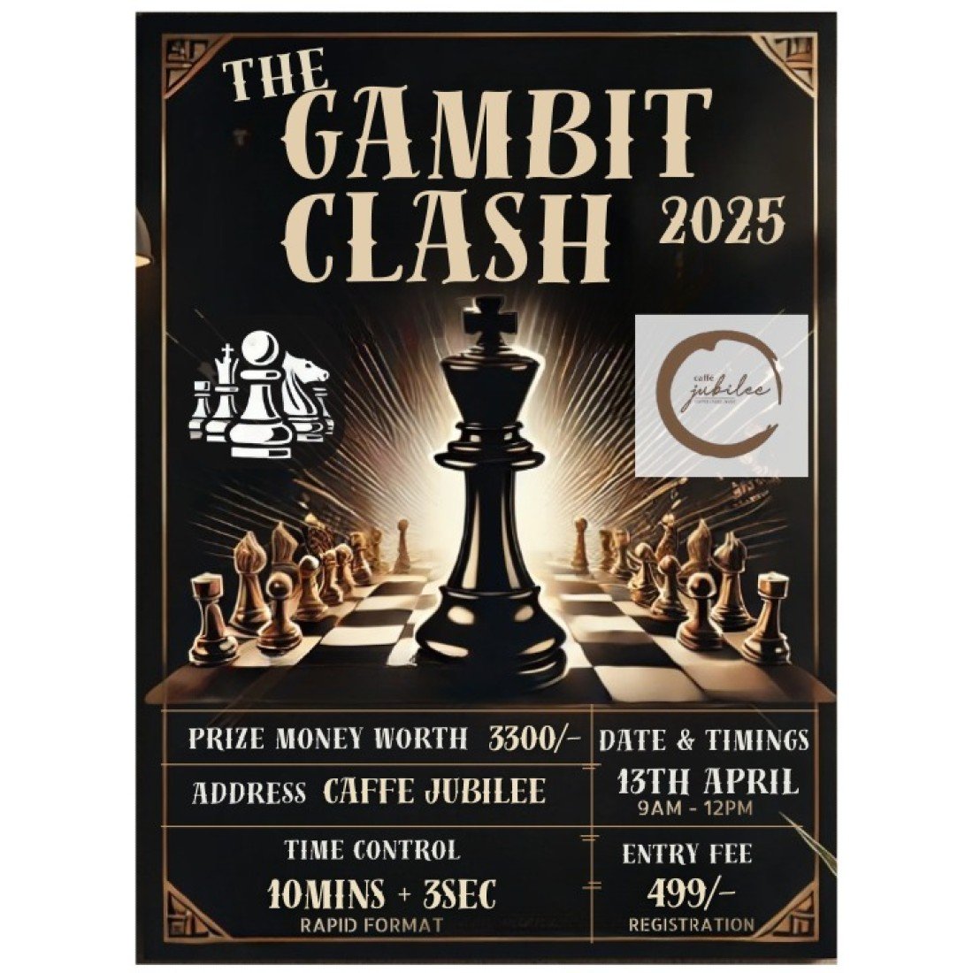 The Gambit Clash 2025, Caffé Jubilee, Hyderabad, 13 April 2025 | AllEvents