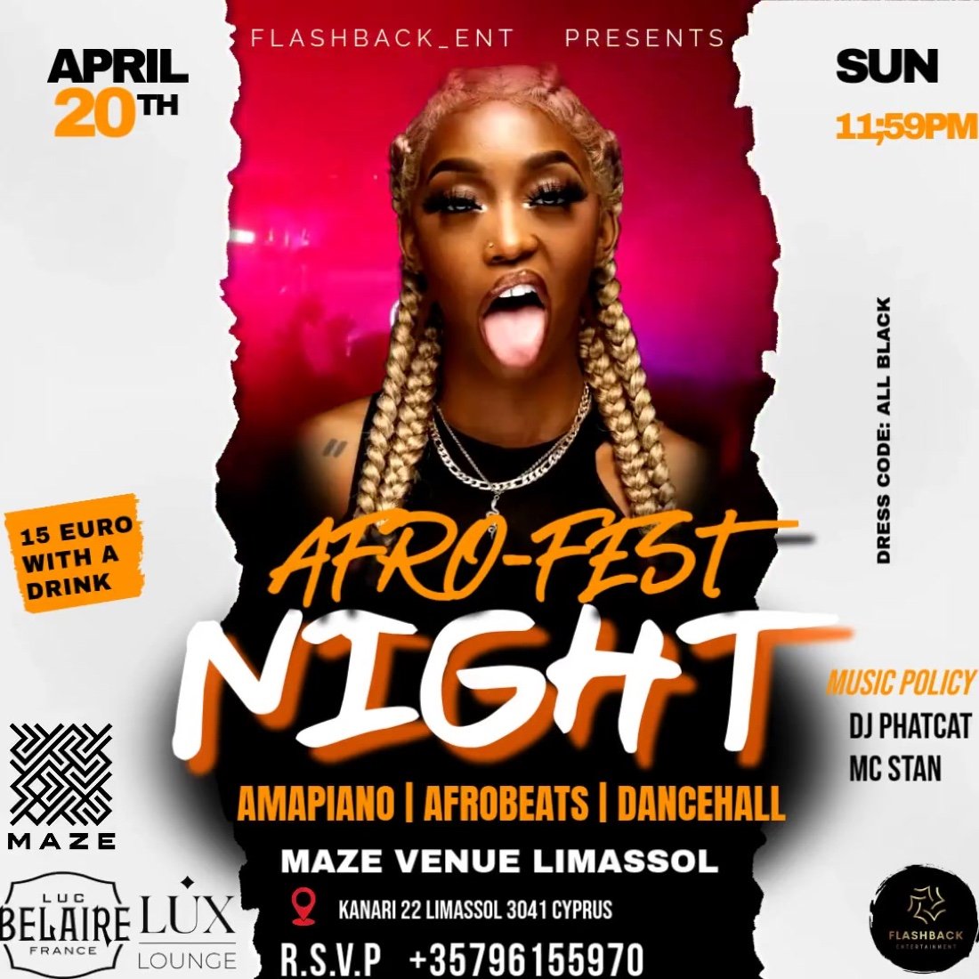Afro fest Easter edition , Maze Venue, Limassol, 20 April to 21 April ...
