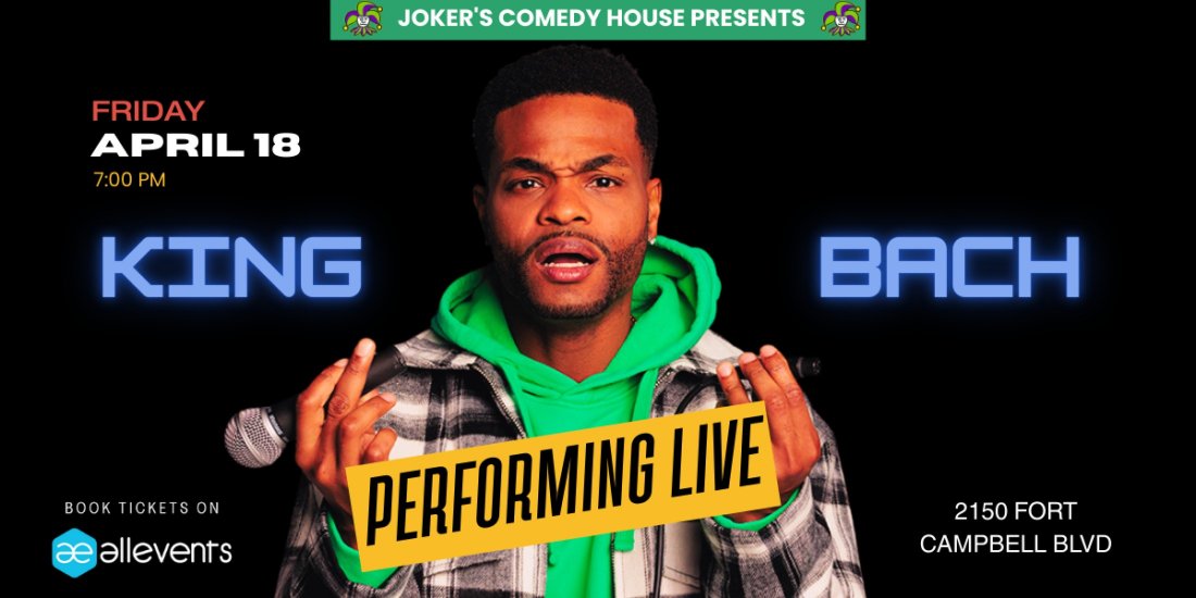 Comedy Show with King Bach (7:00pm Show), Joker's Comedy House ...