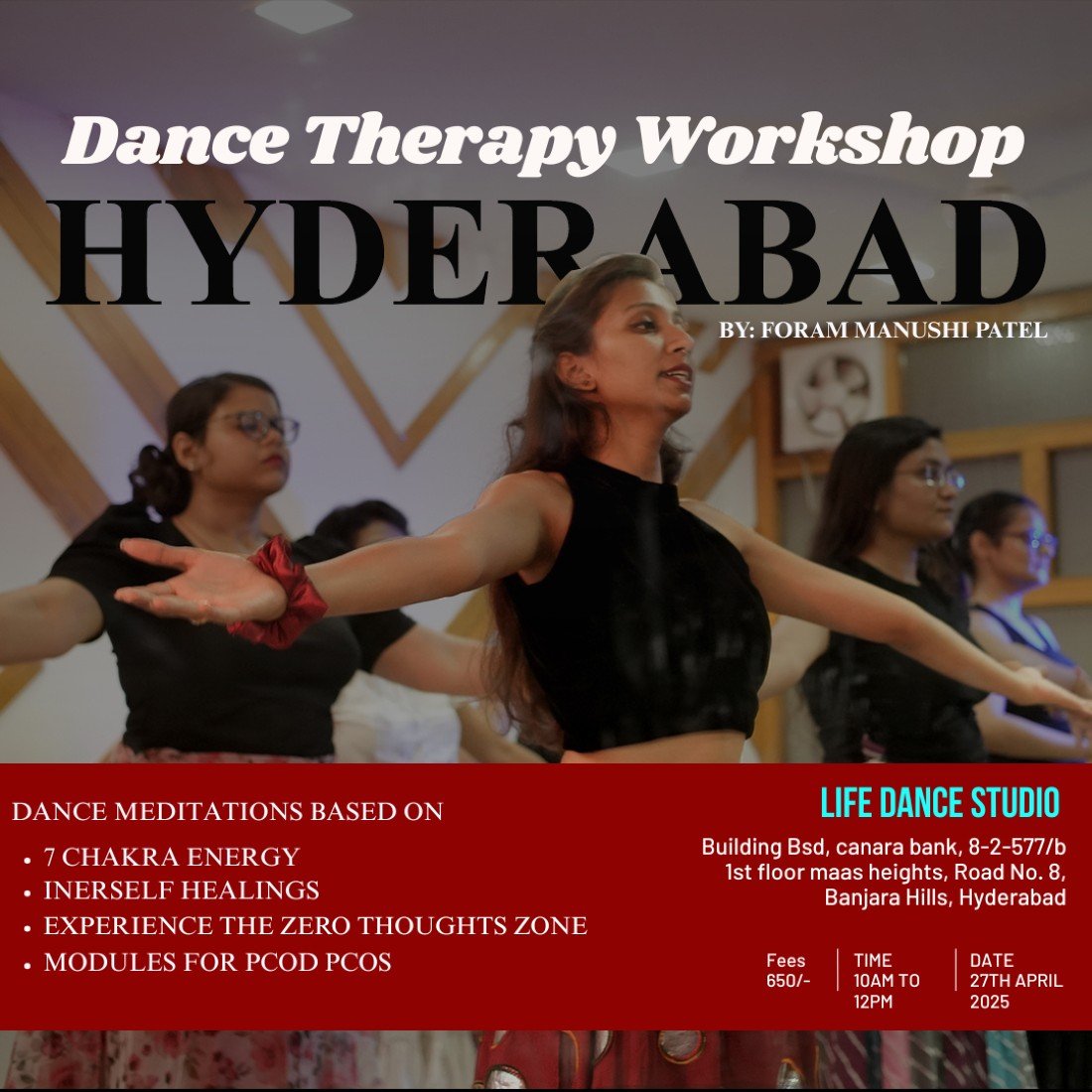 Dance Therapy Workshop, Life dance studio , Hyderabad, 27 April 2025 ...