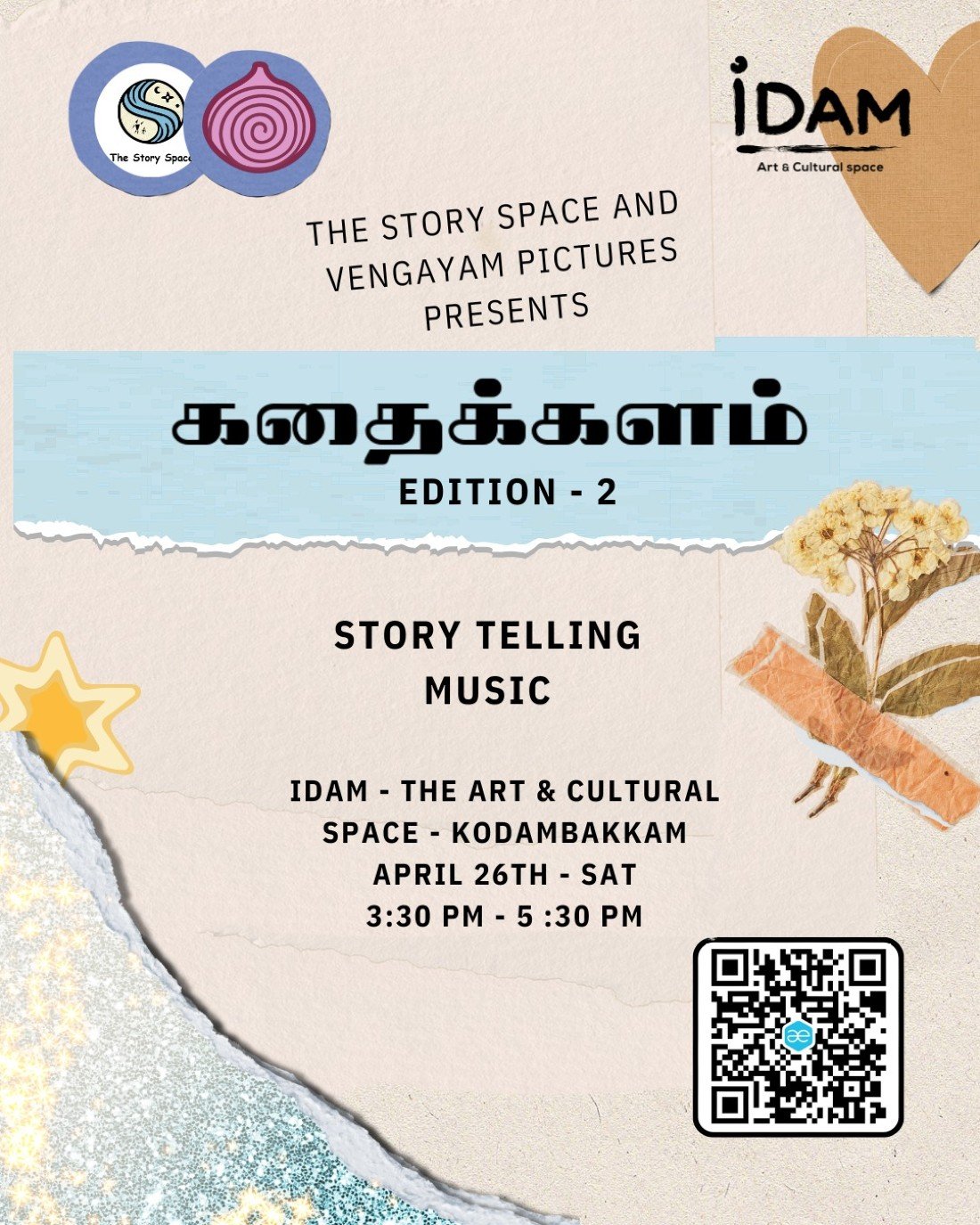 Kadhai Kalam - TSS, IDAM - The Art & Cultural Space | An initiative by Theatre Akku, Chennai, 26 ...