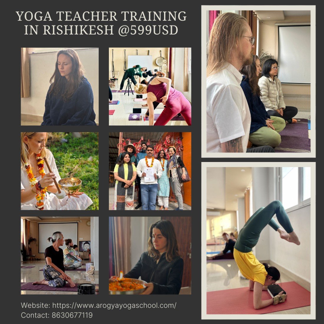 Arogya Yoga School – Transformative Yoga Teacher Training in Rishikesh, Arogya Yoga School - 200 ...