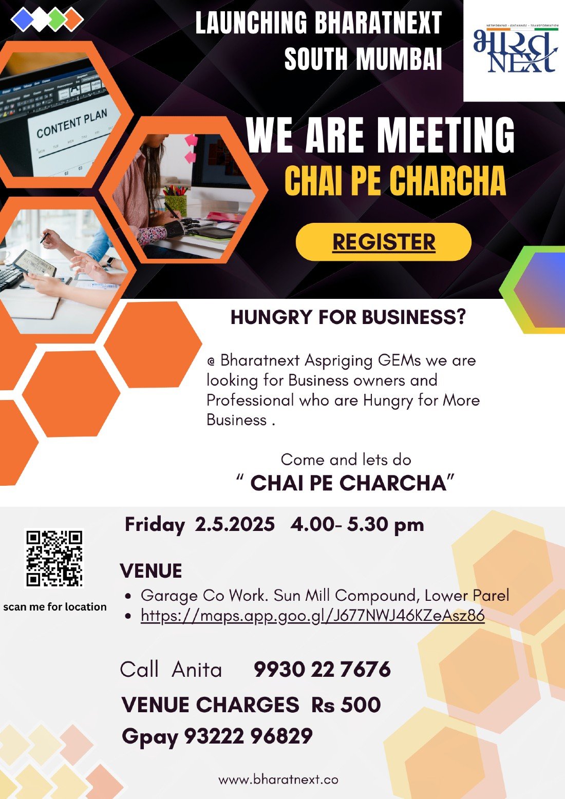 BHARATNEXT ASPIRING GEM ANUPAM - CHAI PE CHARCHA Tickets, Garage ...