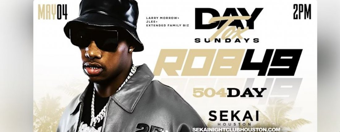 Attend ROB 49 Host DayTOX Sundays' Poolside @sekaihtx for 504 Day May ...