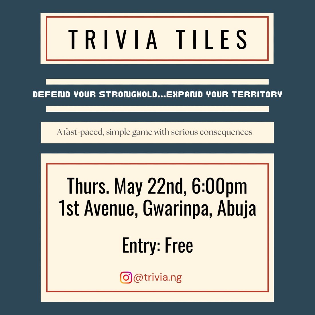 Trivia.ng presents...Trivia Tiles - Abuja 2025, CRUMBLES BAKERY ...