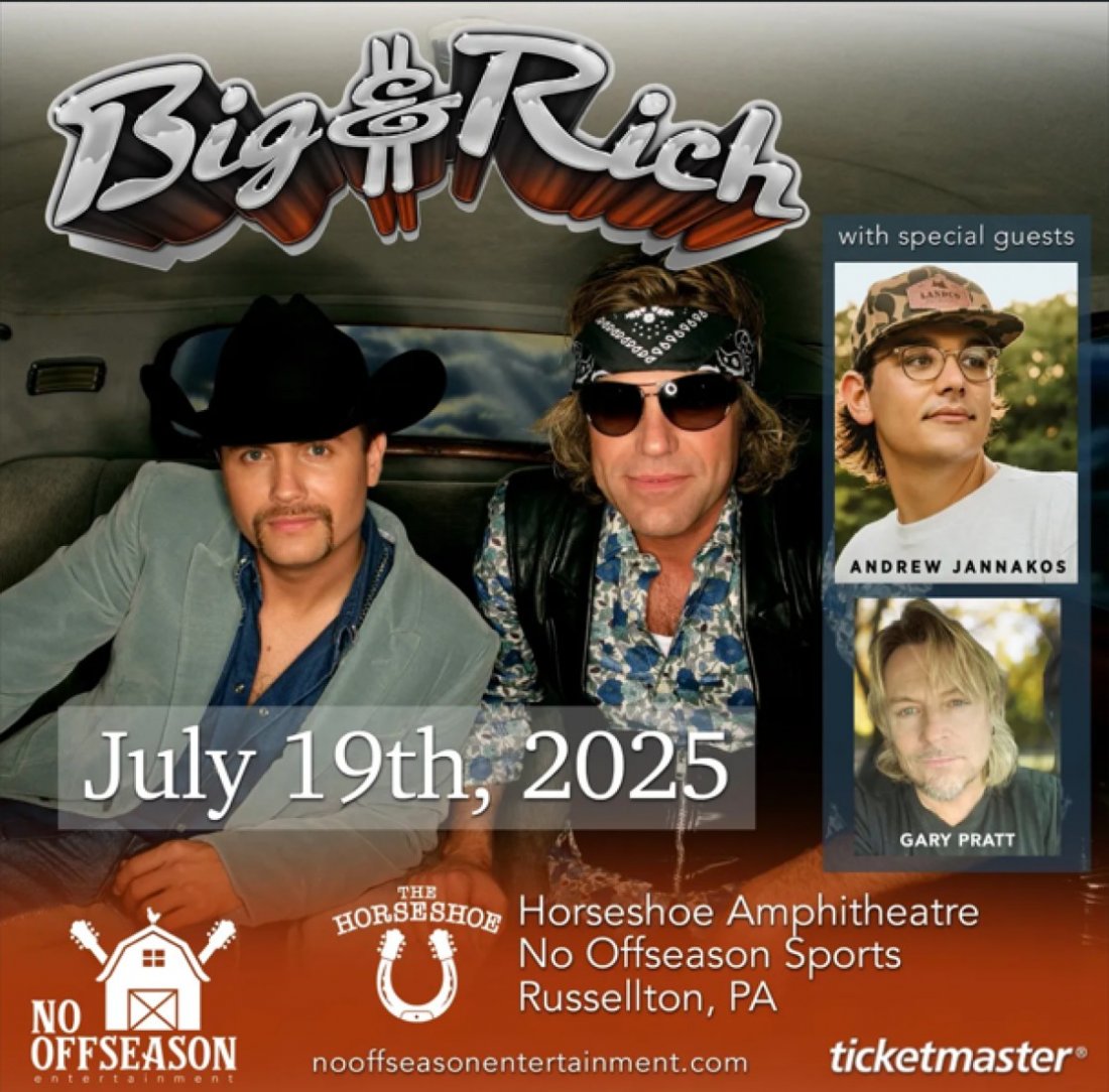 Big & Rich Concert, The Horseshoe Amphitheater, Pittsburgh, 19 July ...