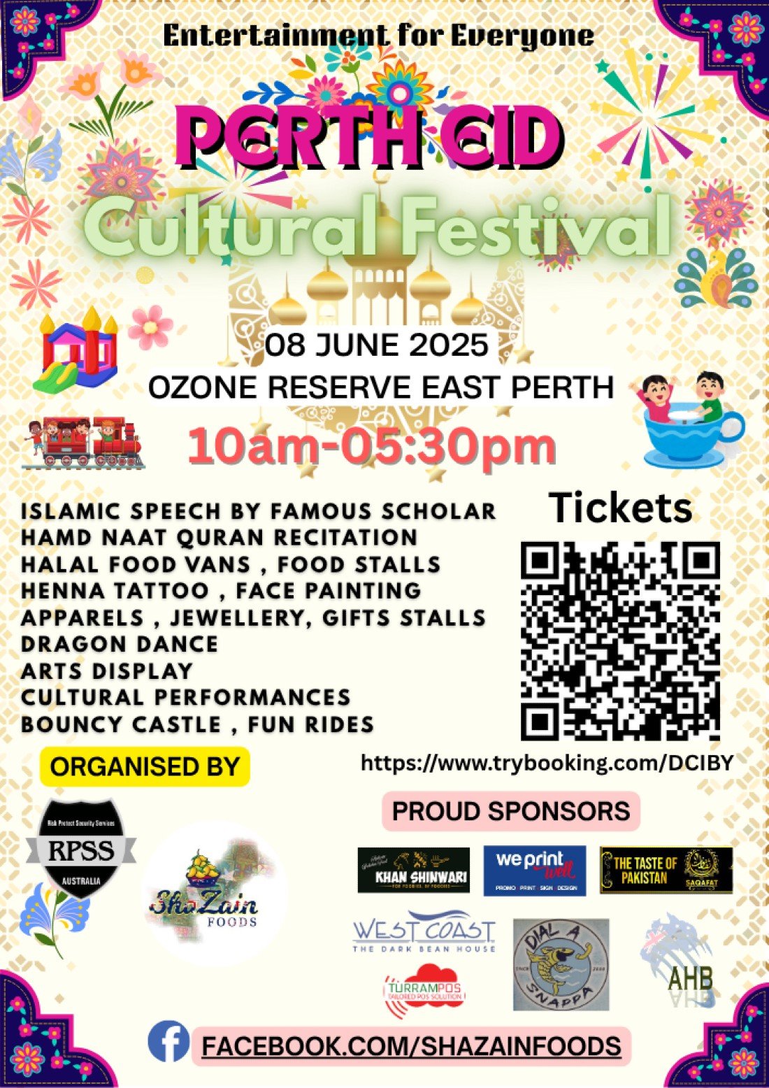 Perth Eid Cultural festival 2025, Ozone Reserve, Adelaide Terrace, East ...