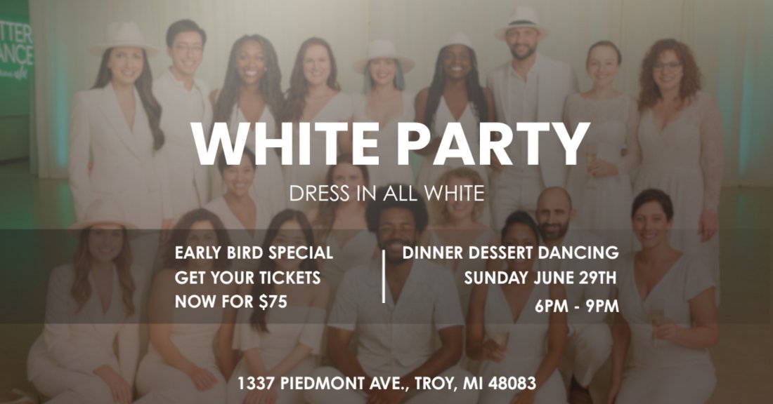 ALL WHITE PARTY | TROY, MI, Jordan Mac Adult Dance, Troy, 29 June 2025 ...