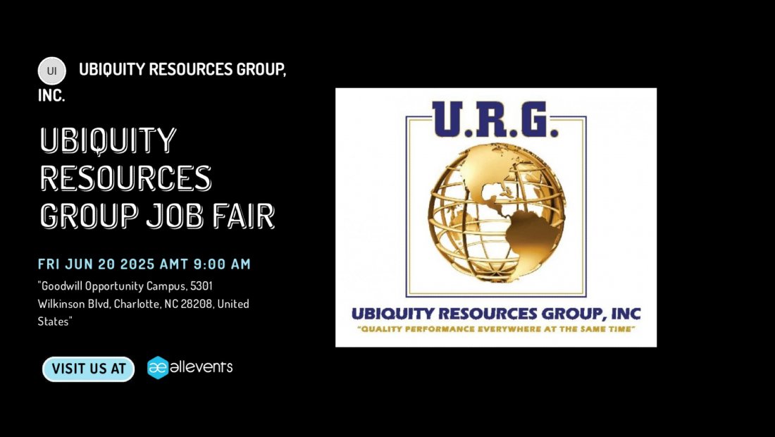Ubiquity Resources Group Job Fair-Free-Register Now, Goodwill ...