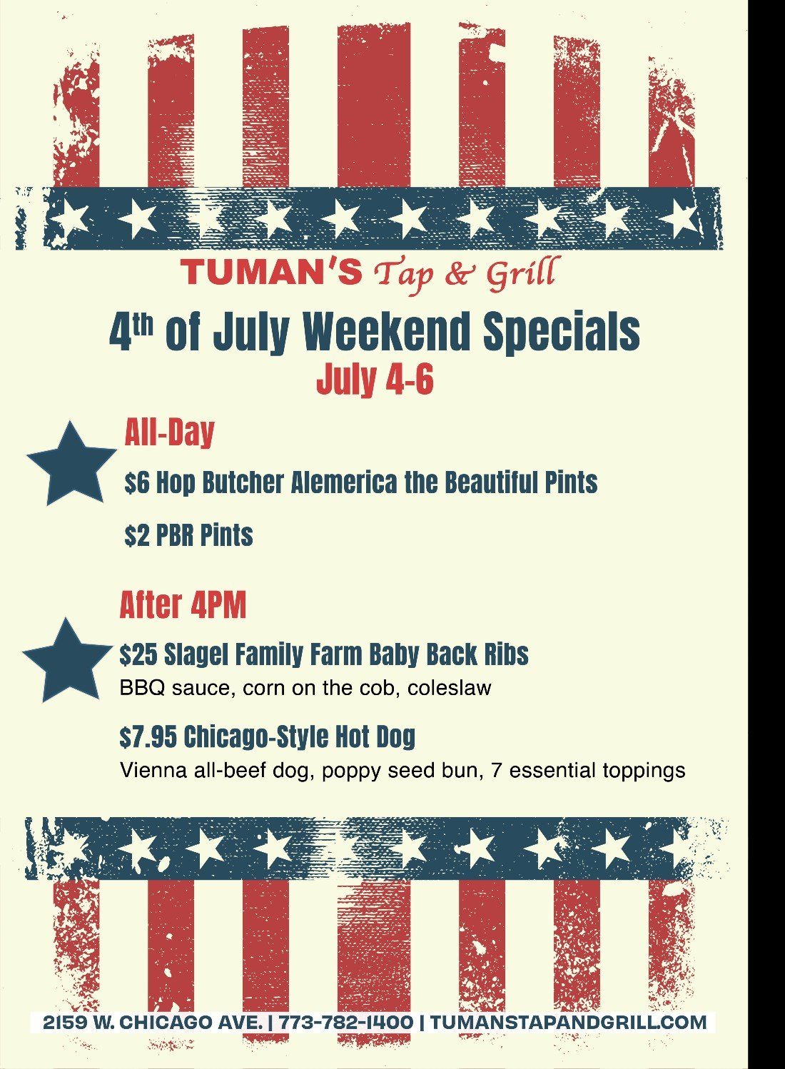 4th of July Weekend at Tuman’s Tap & Grill, Tuman's Tap and Grill ...
