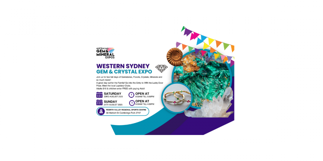 Western Sydney Gem & Crystal Expo, Penrith Valley Regional Sports ...