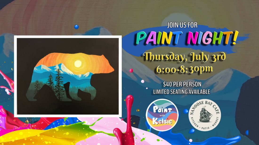 Paint Night At Nanoose Bay Cafe Tickets, Nanoose Bay Cafe, 3 July 2025 ...