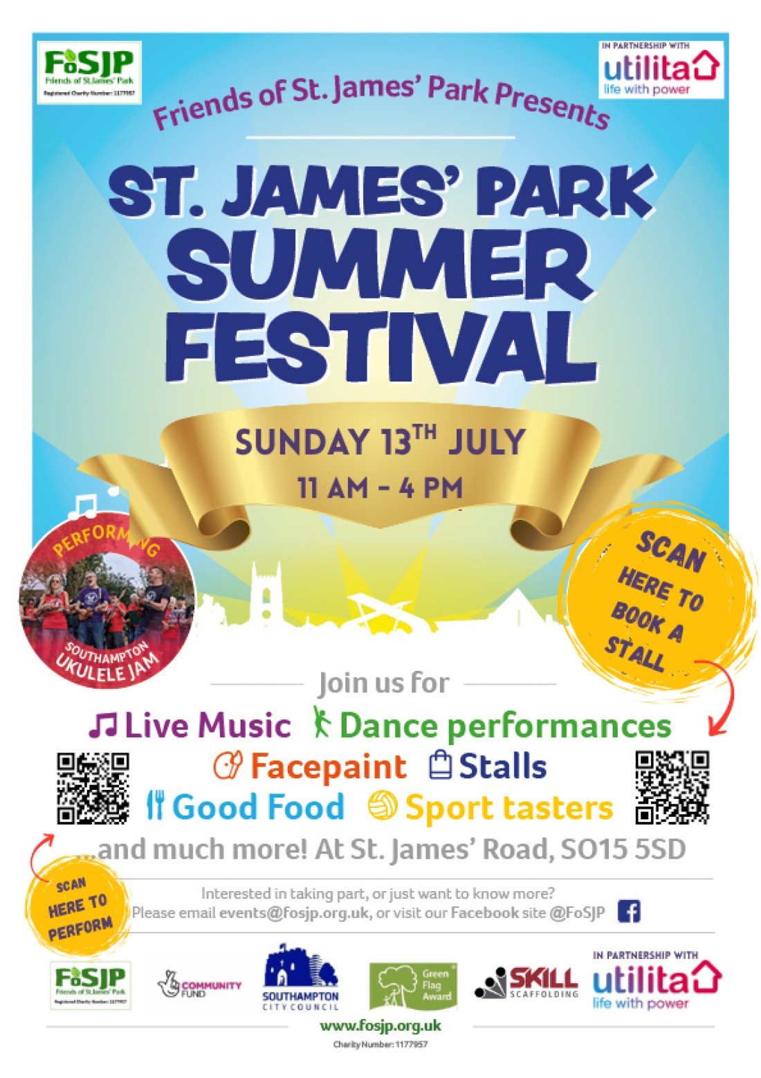 St James Park Summer Festival, Friends of St. James' Park, Southampton ...