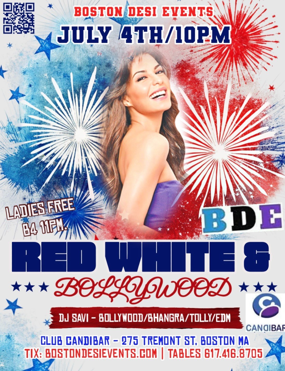 RED WHITE & BOLLYWOOD @ Candibar Mainroom (Ladies Free), Candibar ...