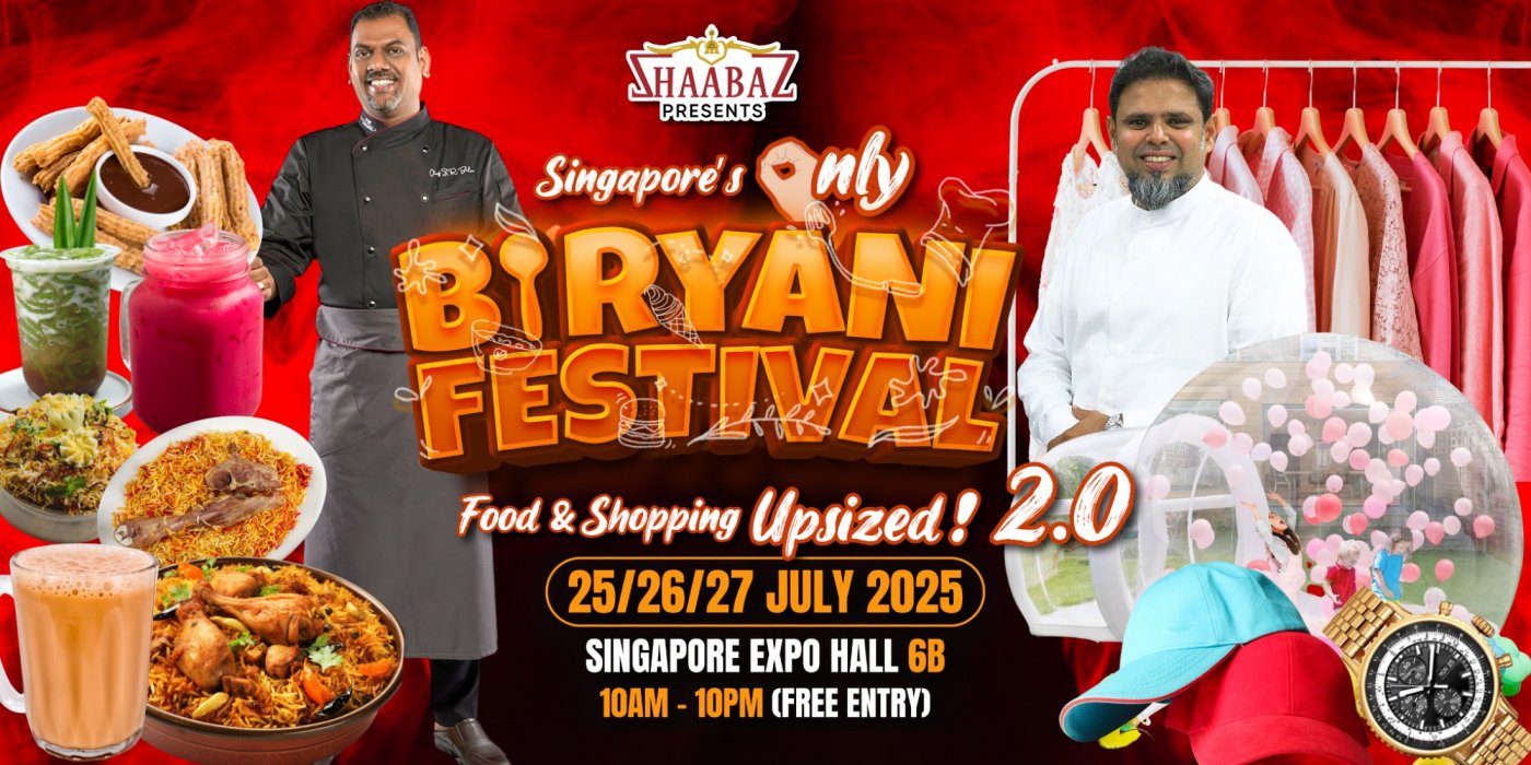Singapores ONLY Biryani Festival 2.0, Singapore Expo Hall 6, 25 July to ...