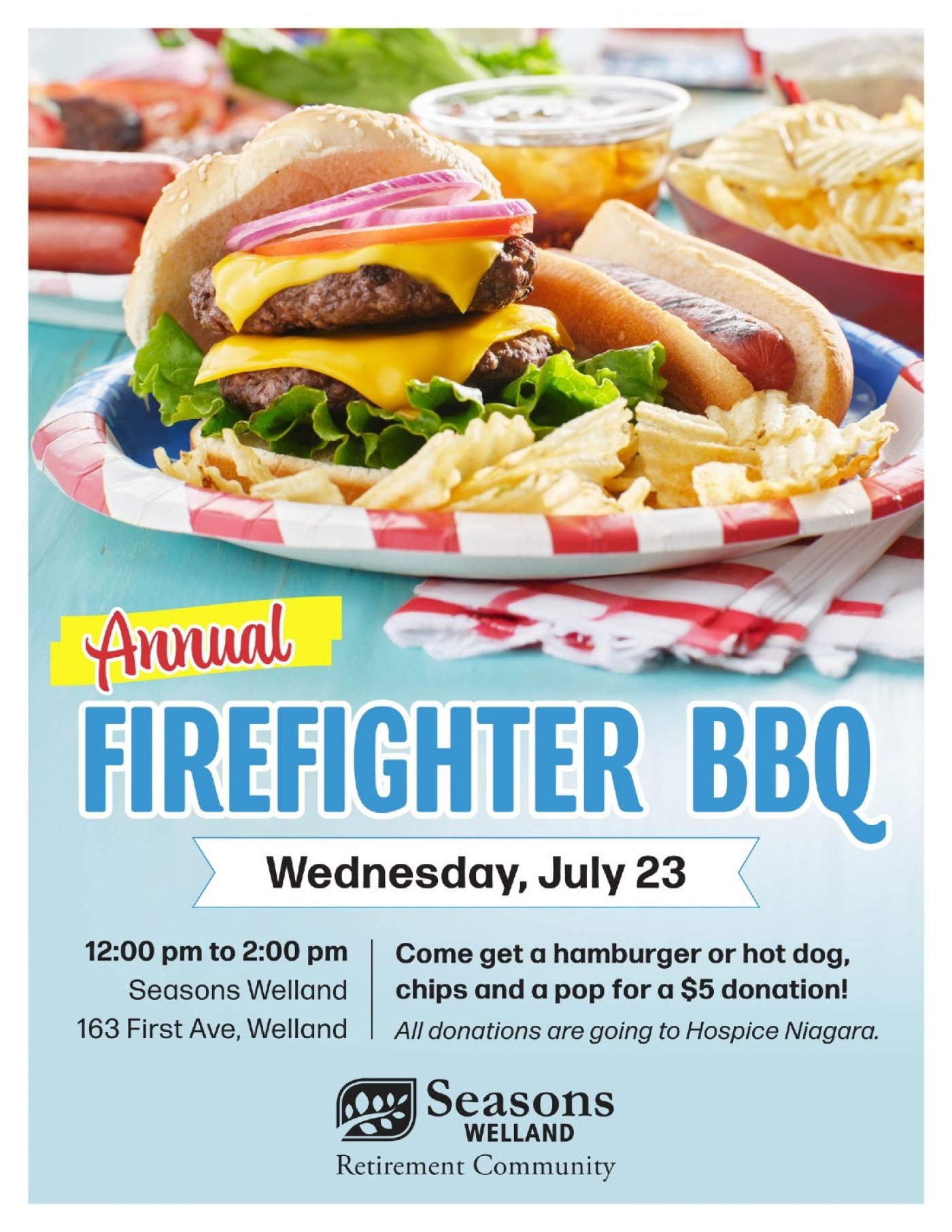 Seasons Retirement: Firefighter BBQ Fundraiser, 163 First Ave, Welland ...