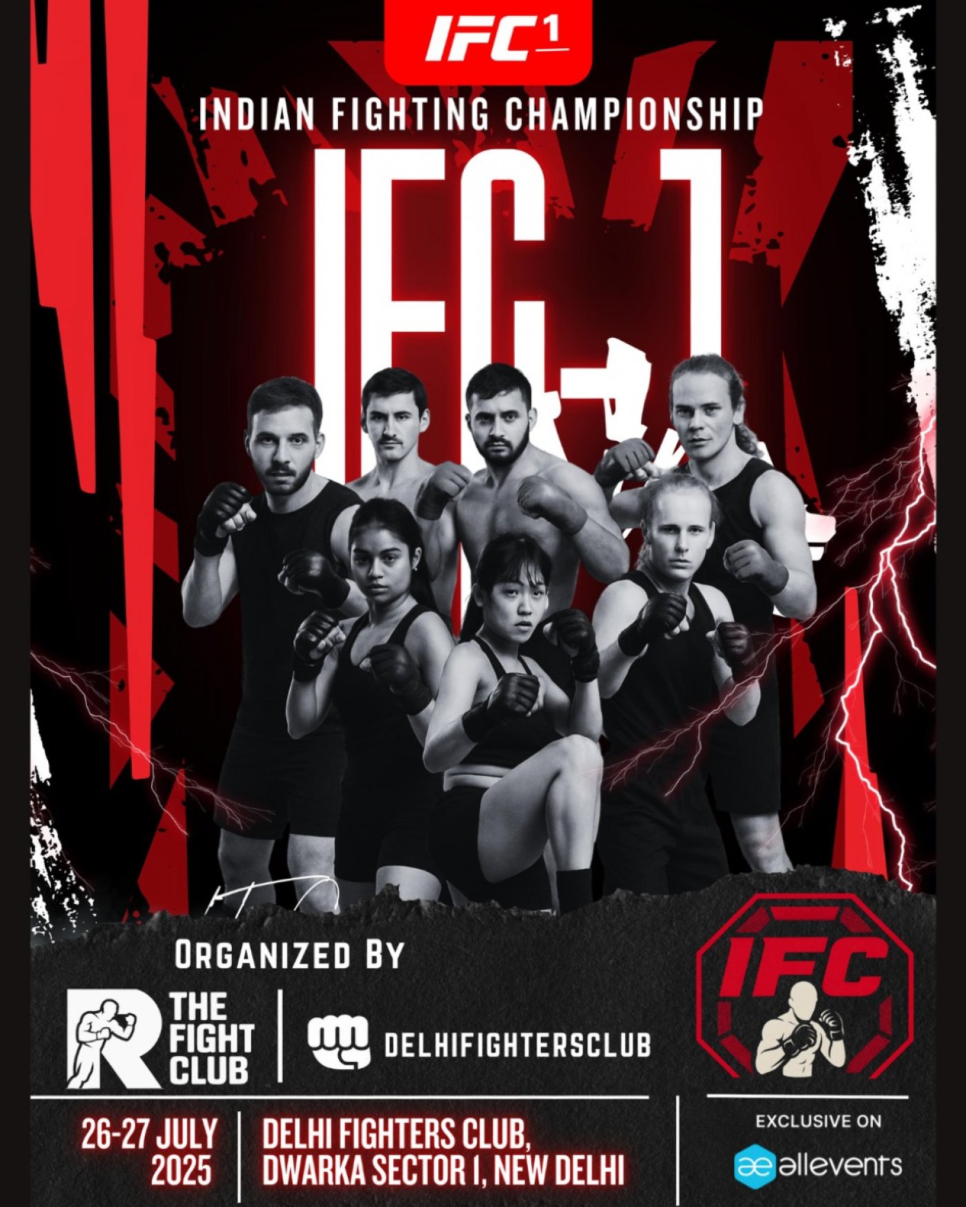 𝐈𝐅𝐂 - 𝟏: 𝐈𝐍𝐃𝐈𝐀𝐍 𝐅𝐈𝐆𝐇𝐓𝐈𝐍𝐆 𝐂𝐇𝐀𝐌𝐏𝐈𝐎𝐍𝐒𝐇𝐈𝐏 Tickets, Delhi Fighters Club, New ...