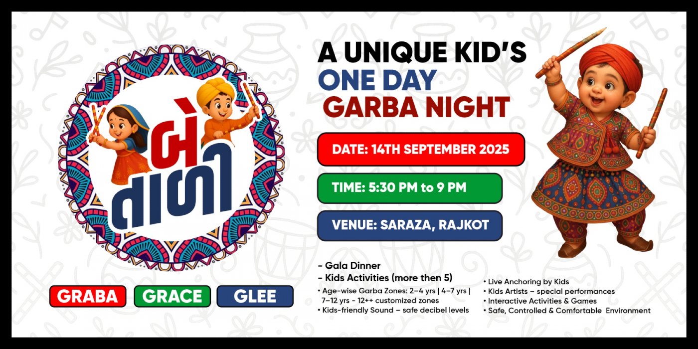 Be Taali - Rajkot’s First Kids’s Garba🪔 👏 Tickets, Saraza | Best ...