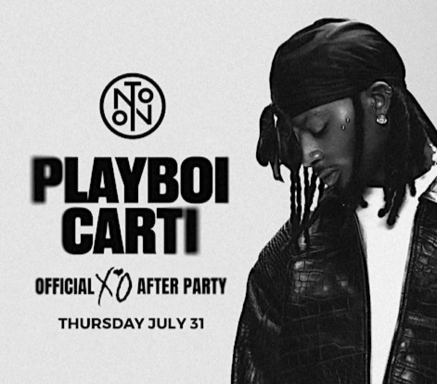 Playboi Carti @ NOTO Philadelphia, NOTO Philadelphia, 31 July to 1 ...