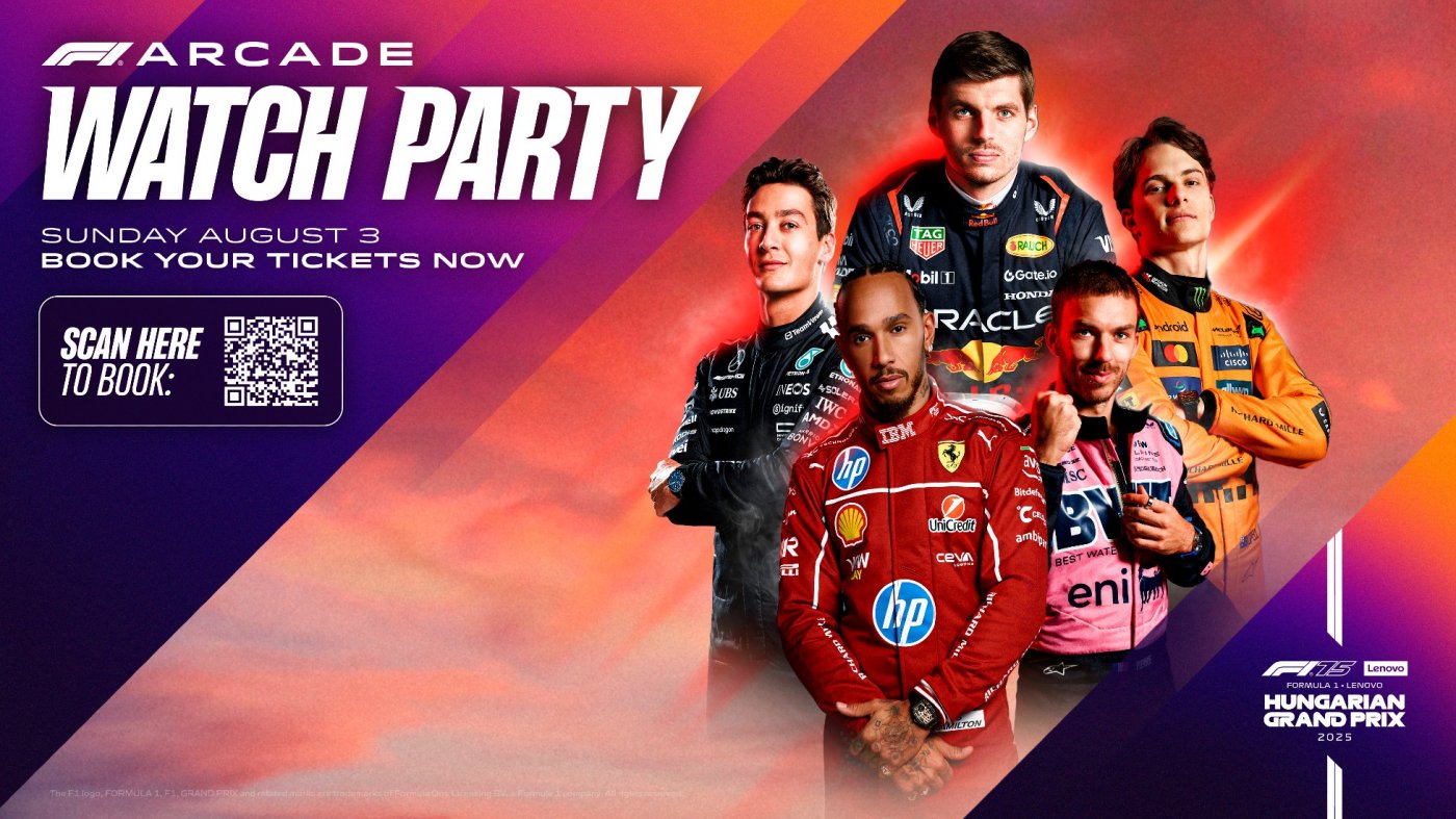 OFFICIAL F1® ARCADE BUDAPEST WATCH PARTY, F1 Arcade Boston, 3 August ...