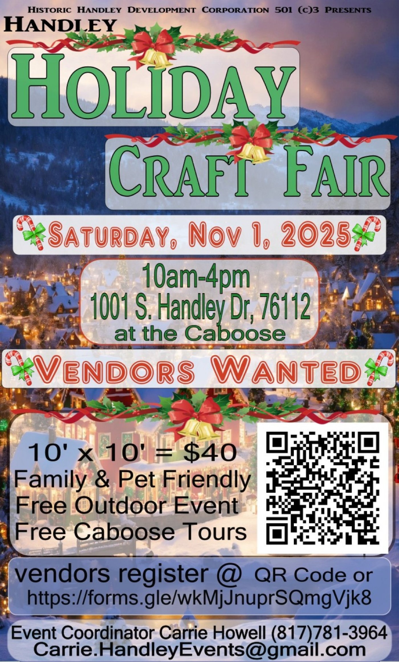 Handley Holiday Craft Fair , Handley Railroad museum , Fort Worth, 1 ...
