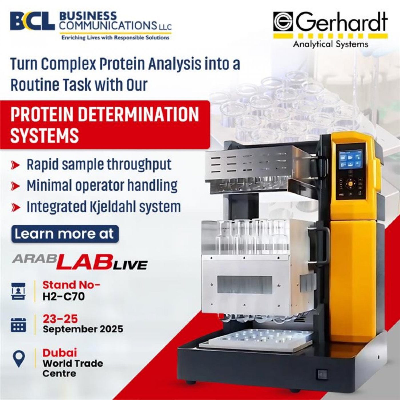 ArabLab Exhibition 2025, Dubai World Trade Centre, 23 September to 25 ...