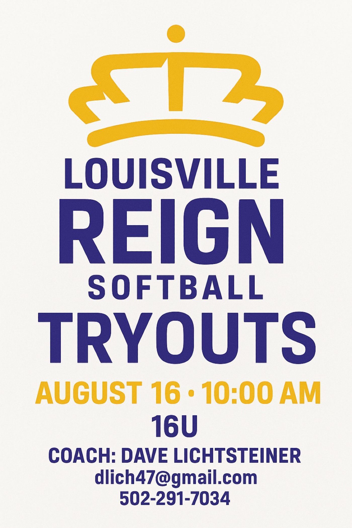 Louisville Reign Travel Softball Tryouts (16U), Lyndon Recreation ...