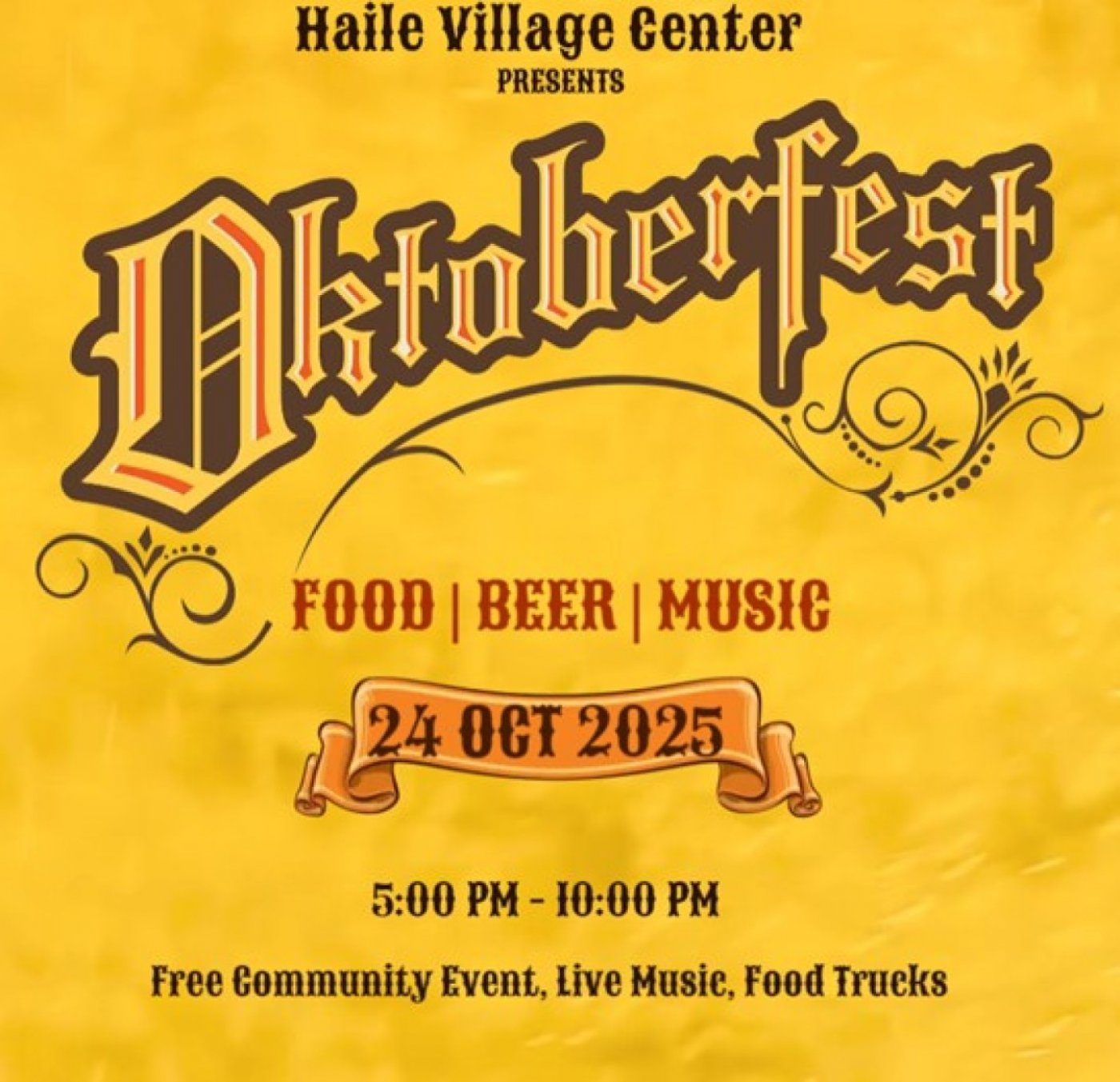 Oktoberfest in Haile Village, Plantation Hall in the Haile Village ...