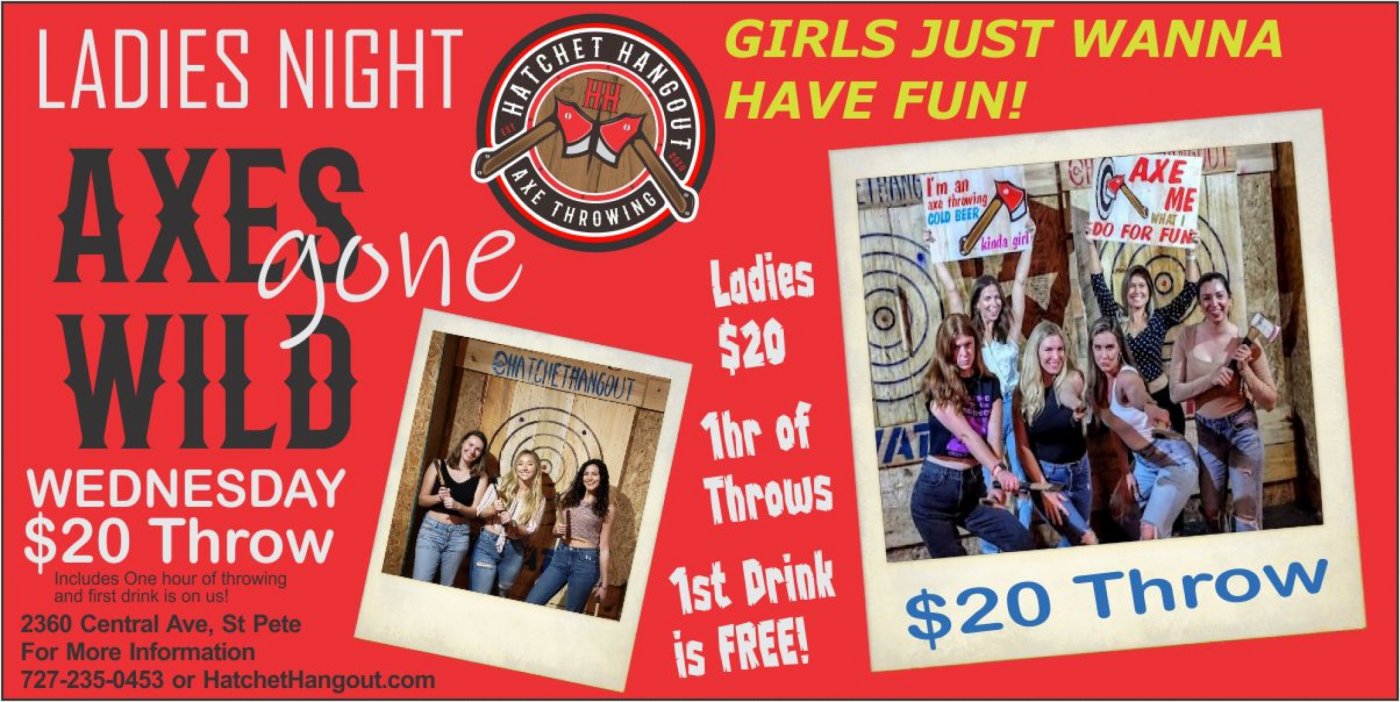 GIRLS JUST WANNA HAVE FUN! Ladies Axe Throwing SPECIAL - Wednesday at ...