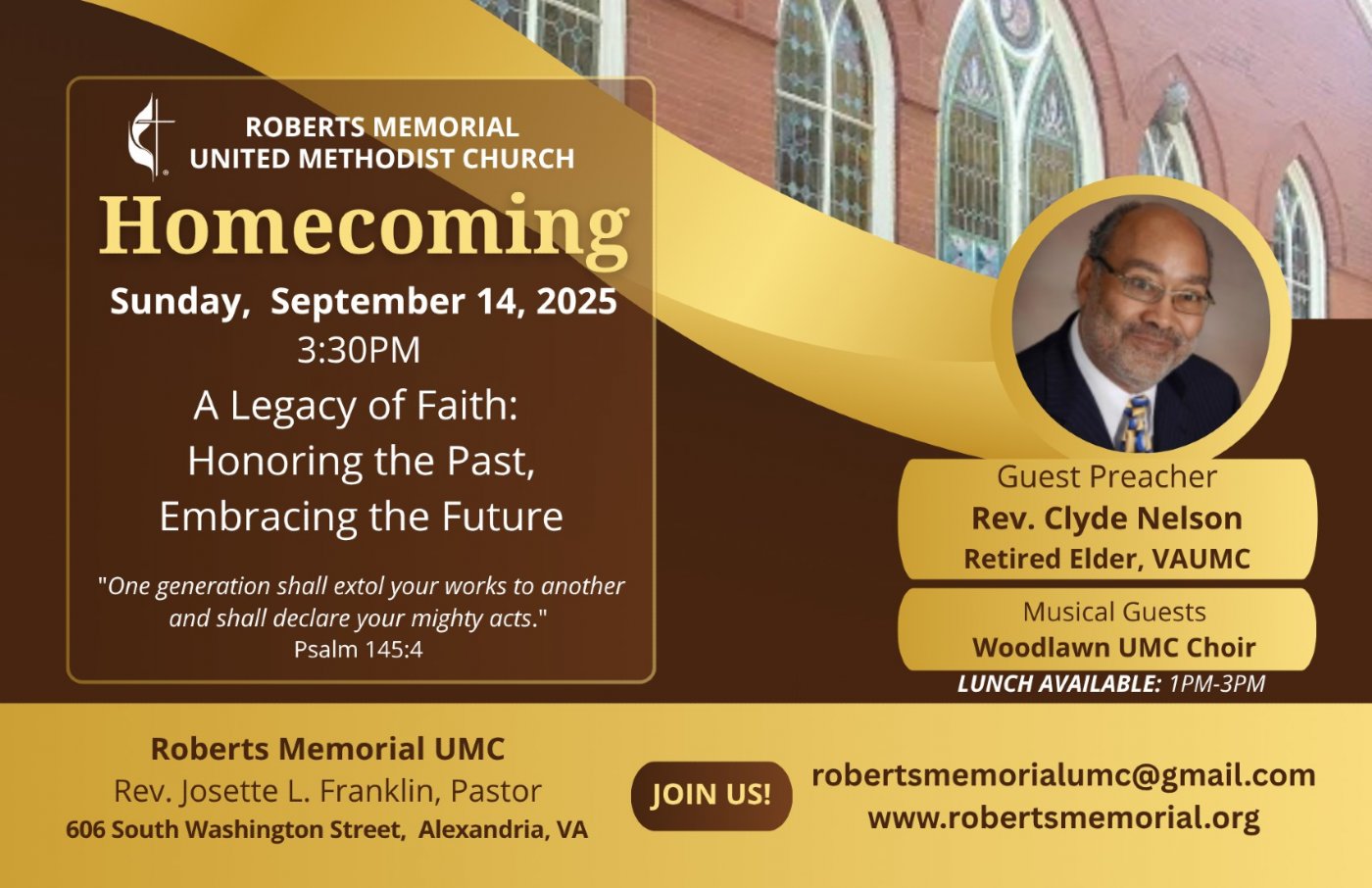 193rd Church Anniversary Homecoming Celebration, Roberts Memorial ...