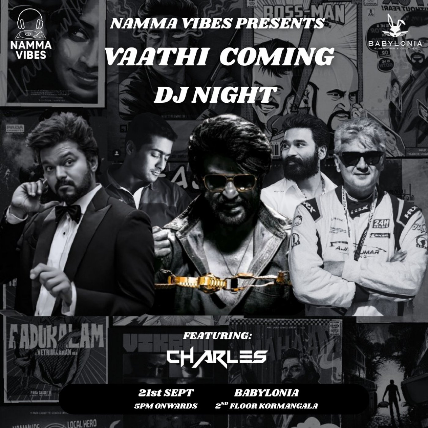 Attend Vaathi's Coming Dj Night in Bangalore on September 21, 2025 ...