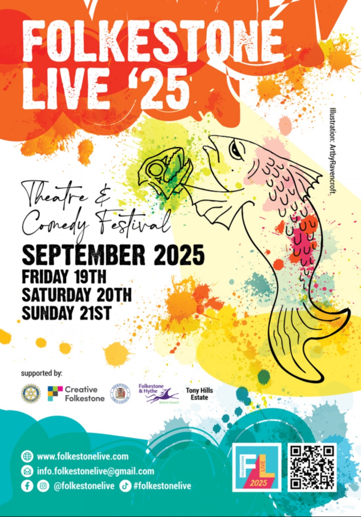 Folkestone Live ‘25 festival of theatre & comedy , Folkestone Grand Burstin Hotel, 19 September ...