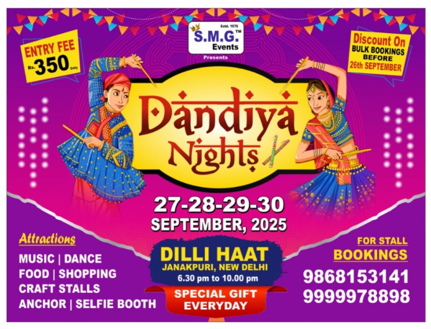 Dandiya Nights Delhi, Dilli Haat Janakpuri, New Delhi | AllEvents