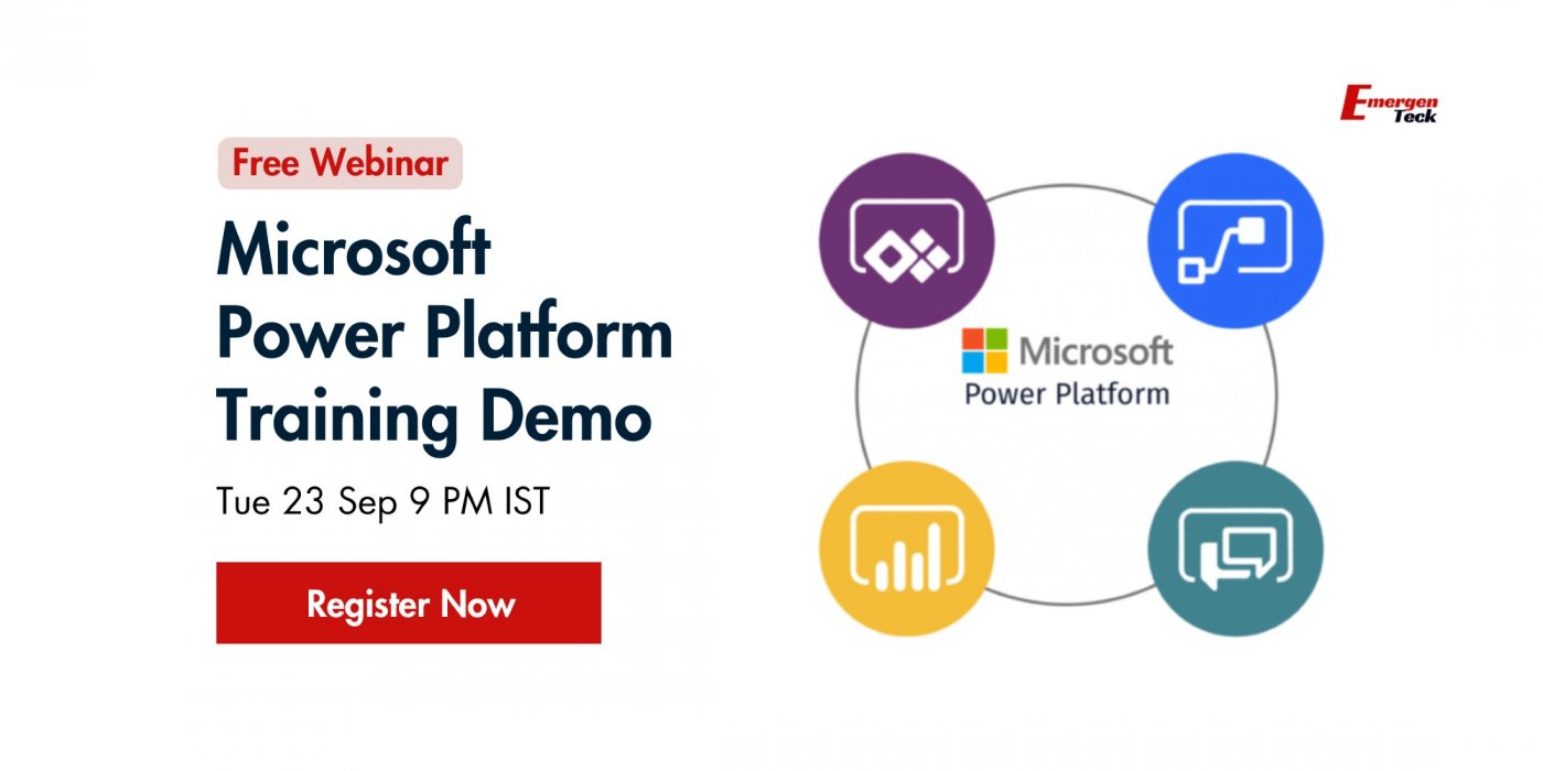 Free Webinar: Microsoft Power Platform Training Demo | Tue 23 Sep 9 PM ...