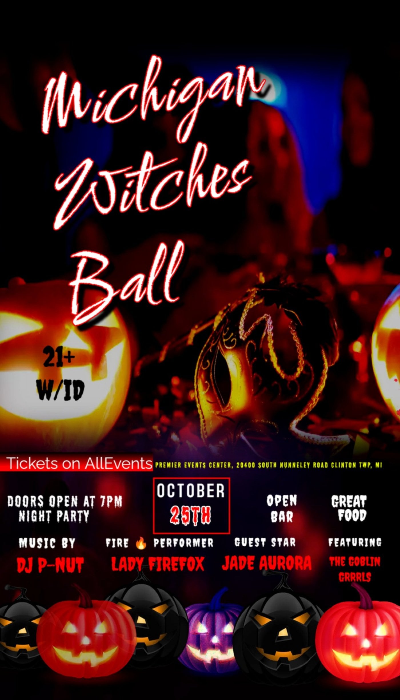 Michigan Witches Ball 2025, Premier Events Center, Clinton Township, 25 ...