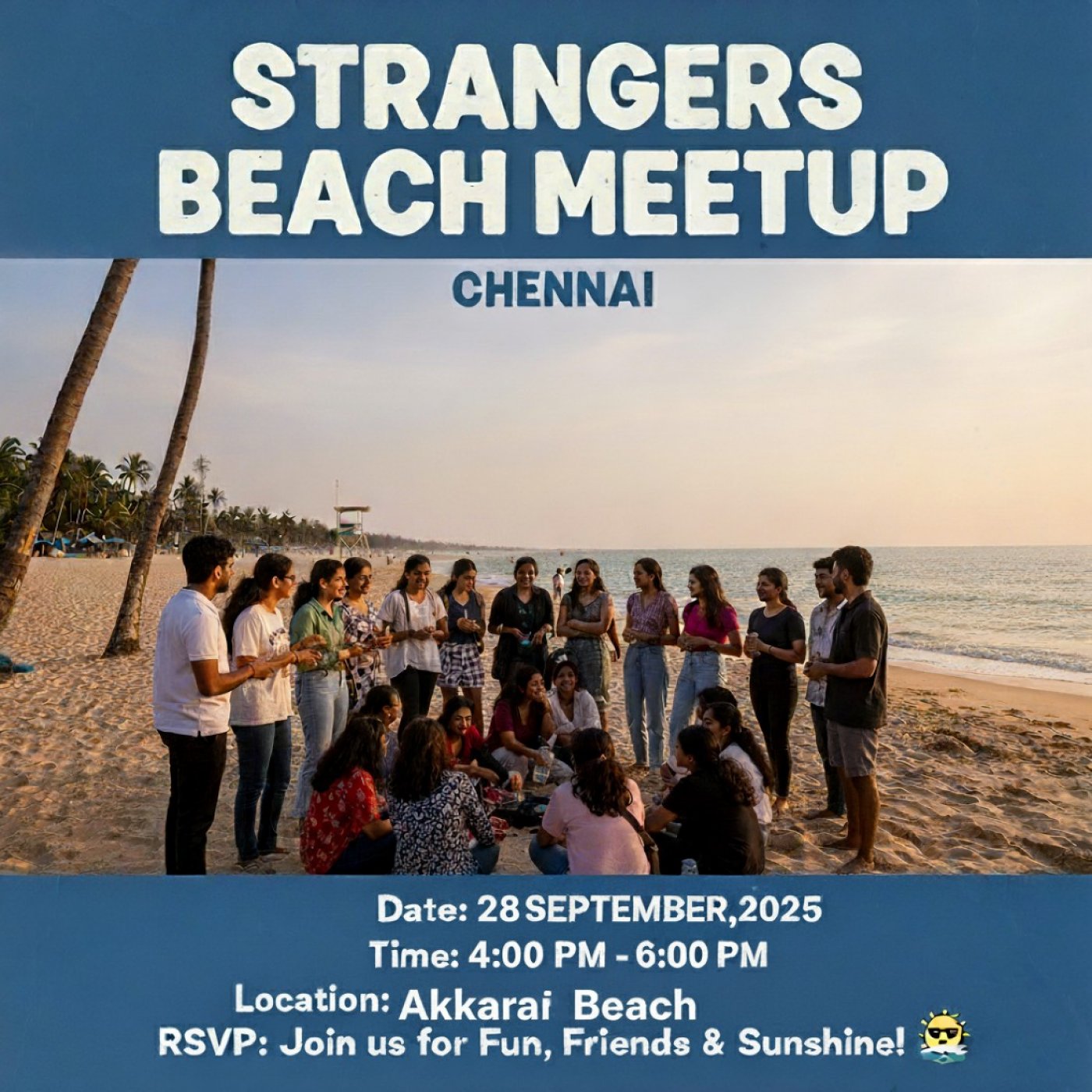 Strangers Beach Meetup Tickets, Akkarai Beach, Chennai, 28 September ...
