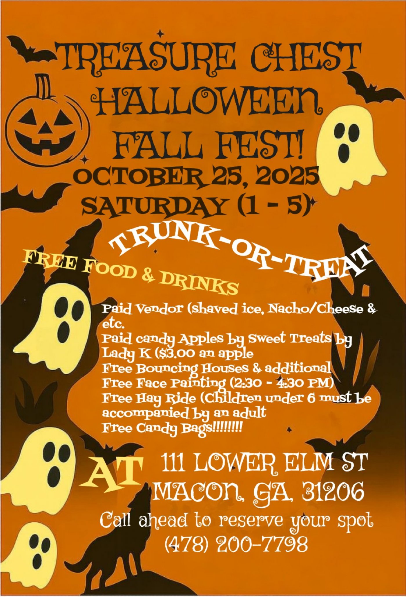 Treasure Chest Halloween Fall Fest Trunk-or-Treat, Treasure Chest Self ...