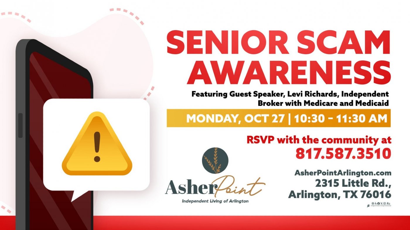 Senior Scam Awareness, Asher Point Independent Living of Arlington, 27 ...