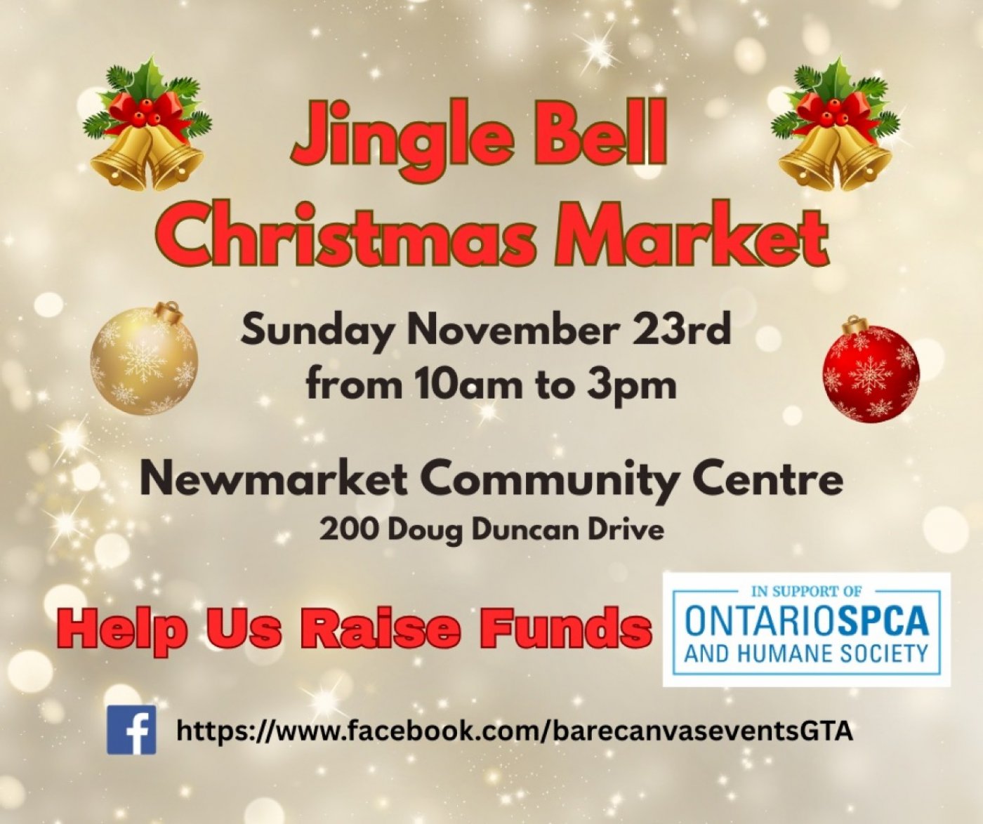 Jingle Bell Christmas Market, Newmarket Community Centre and Lions Hall ...